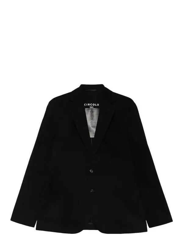 CIRCOLO 1901 Piqué-weave Blazer - Black
