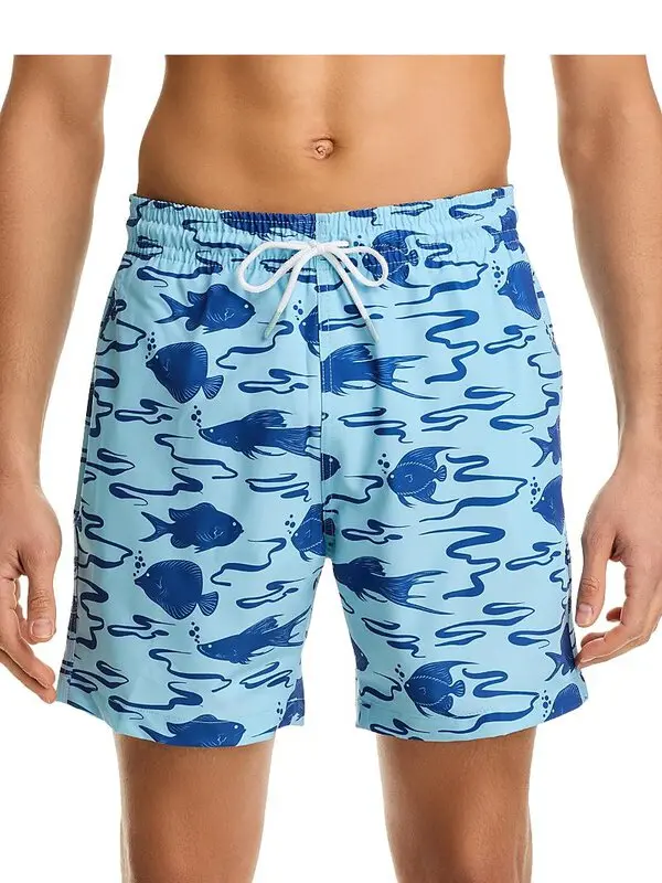 TRUNKS SURF & SWIM CO. Sano 6.5" Swim Trunks - Sea Blue