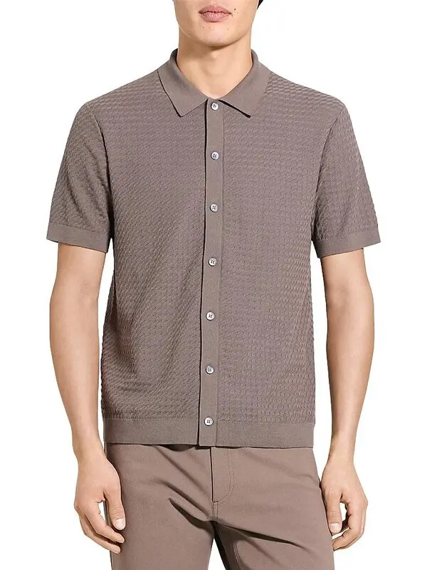 Theory Cairn Short-sleeve Sweater - Morel