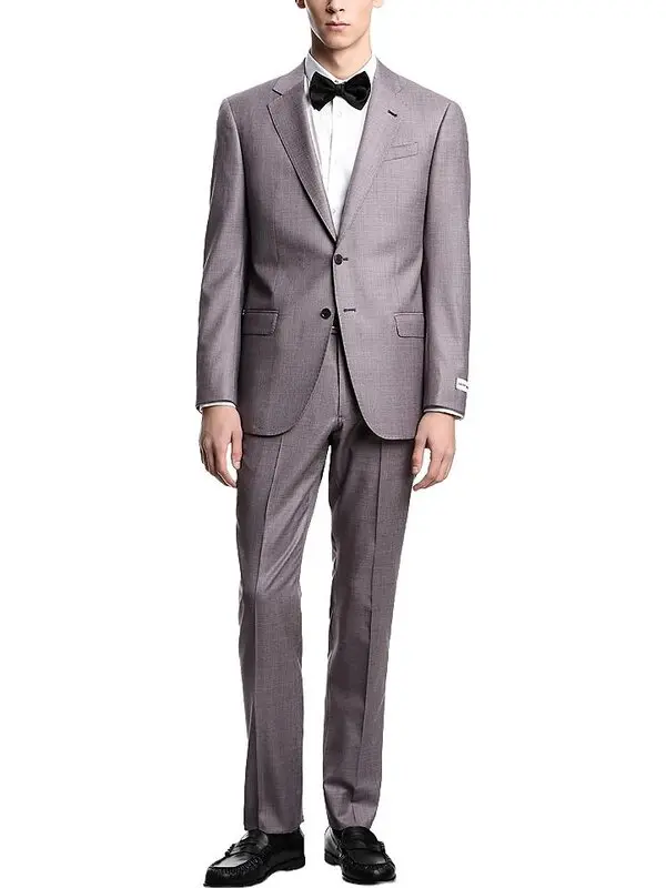 Emporio Armani Regular Fit Notch Lapel Suit - Medium Gray