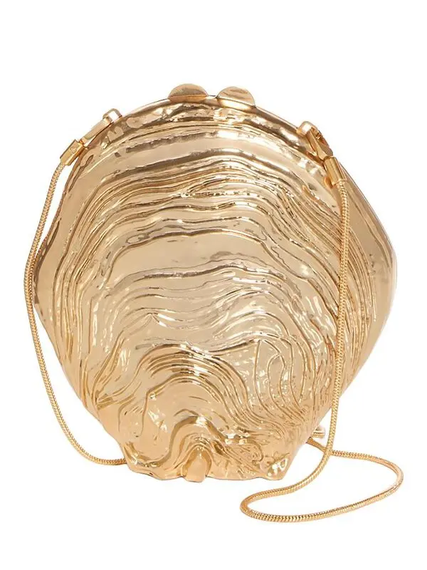 Simkhai Cove Shell Clutch - Gold