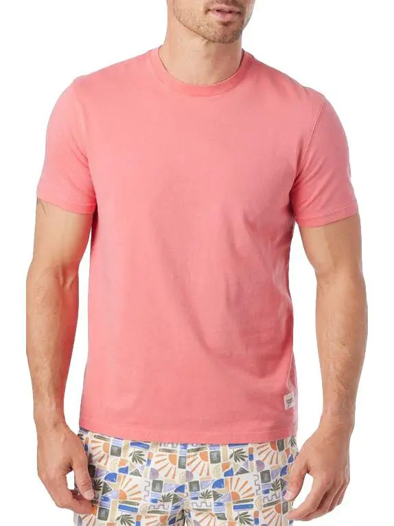 FAIR HARBOR Saltaire Organic Cotton Graphic T-shirt - Coral