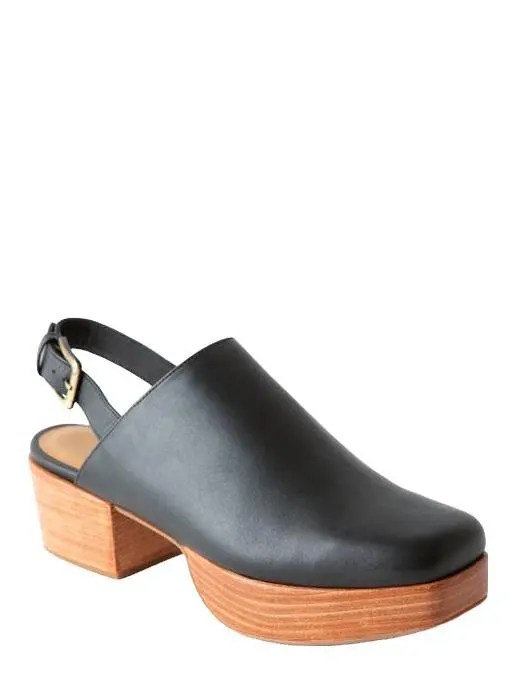 FORTRESS Betty Slingback Clogs - Black