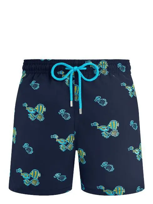 Vilebrequin Embroidered Swim Trunks - Blue