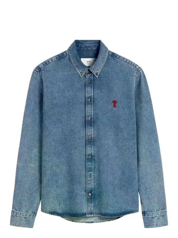 Ami De Coeur Buttoned Shirt - Blue