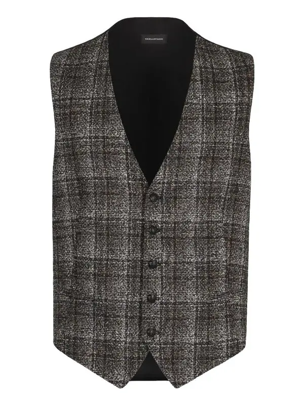 Tagliatore Brian Single-breasted Vest - Brown