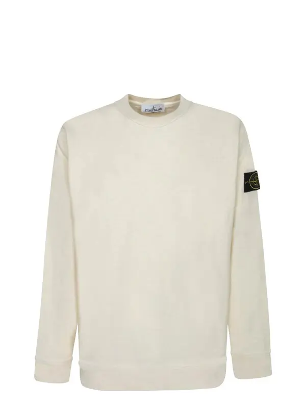 Stone Island Long Sleeve Sweatshirt - White