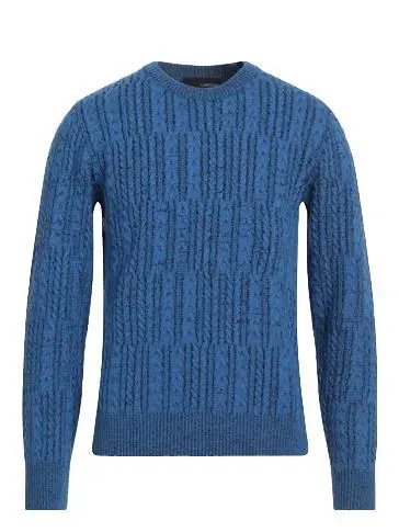 LARDINI Sweater In Wool And Cashmere - Blue