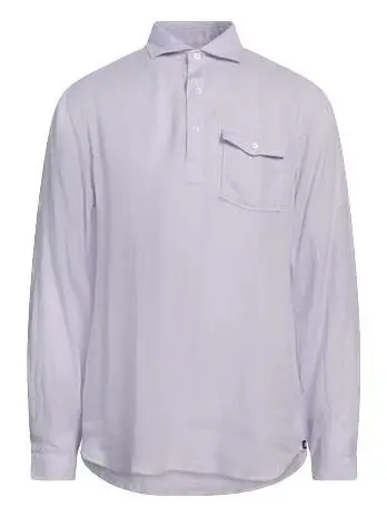 LARDINI Shirt Lilac Size Linen - Purple