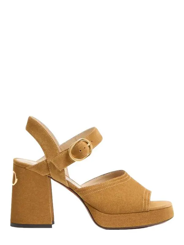 Valentino Garavani Fawcette Platform Sandals - Havana Beige