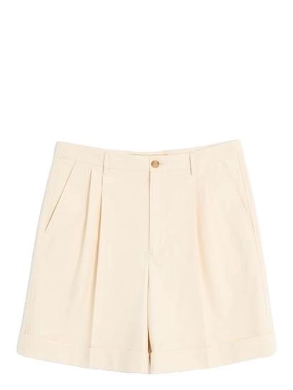 Valentino Garavani Cotton Canvas Cuffed Bermuda Shorts - Shell