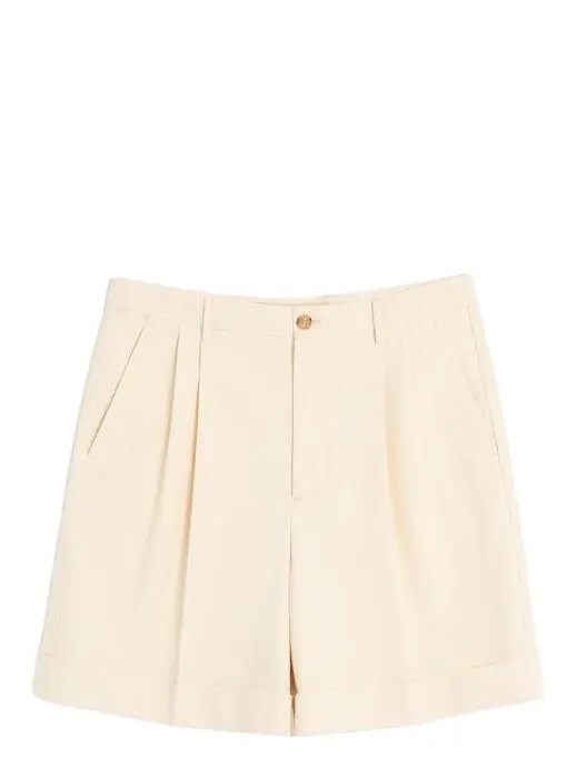 Valentino Garavani Cotton Canvas Cuffed Bermuda Shorts - Shell