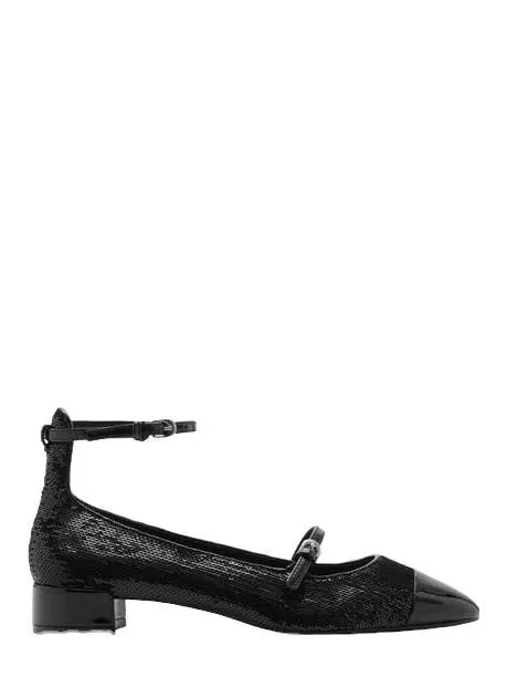 Mango Ankle Strap Pumps - Black