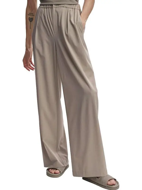 Varley Kayson Wide Leg Trousers - Simply Taupe