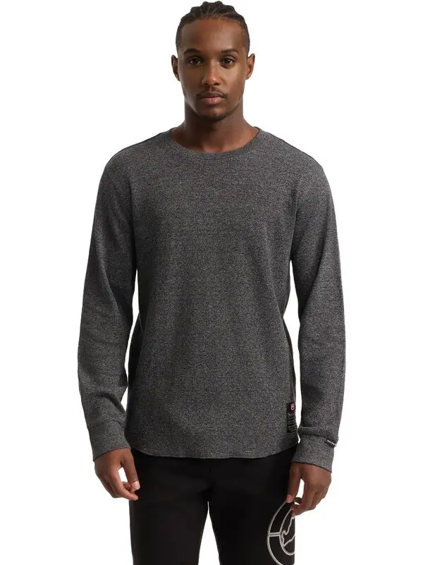 ECKO UNLTD. Pinch Me Thermal Top - Black Marled