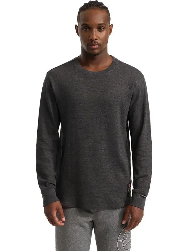 ECKO UNLTD. Pinch Me Thermal Top - Charcoal Heather