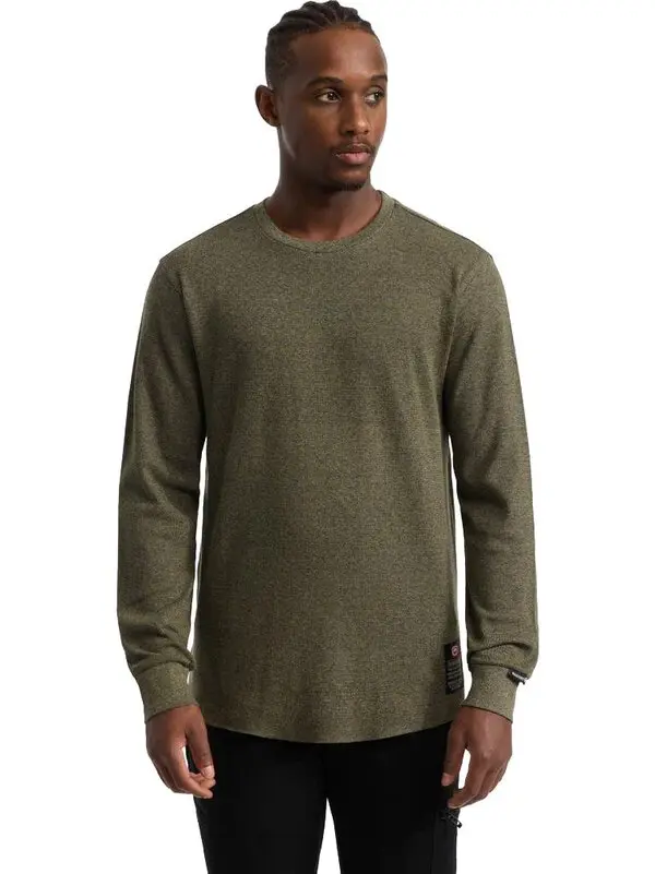 ECKO UNLTD. Pinch Me Thermal Top - Olive Marled