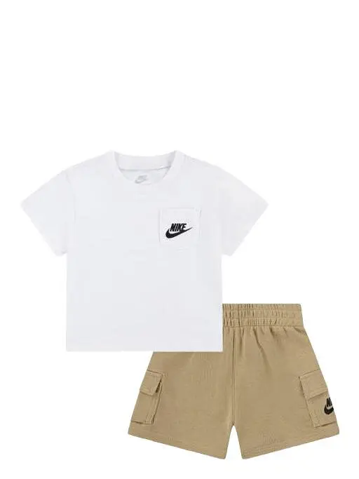 Nike Pocket T-shirt & Shorts Set - Parachute Beige