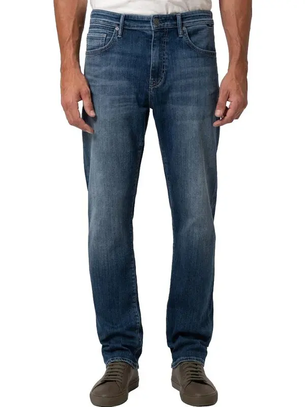 MAVI Marcus Slim Straight Leg Jeans - Dark Brushed Williamsburg