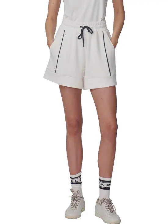 Varley Barnes Drawstring Shorts - White/navy