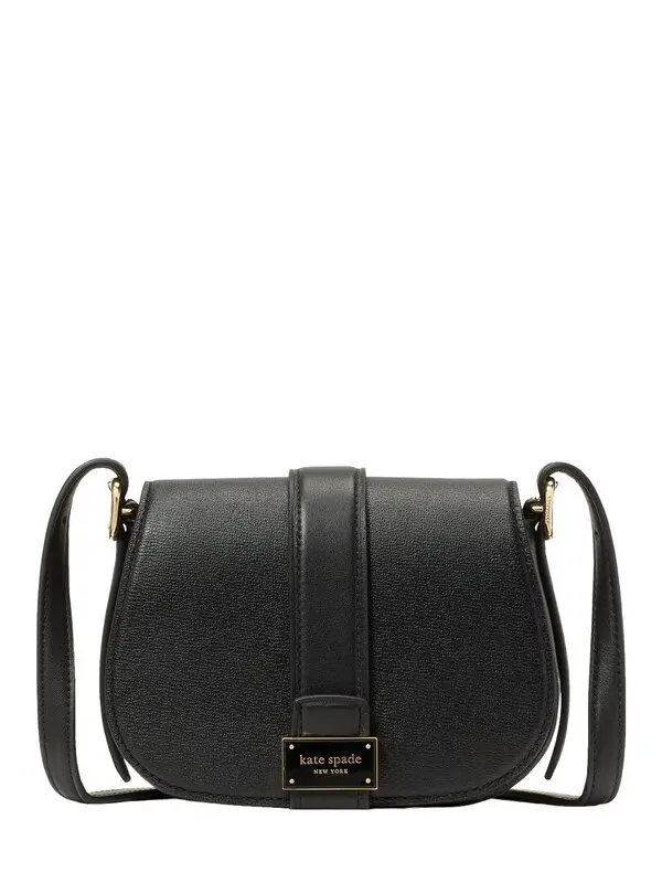 Kate Spade New York Mini Textured Leather Crossbody Bag - Black