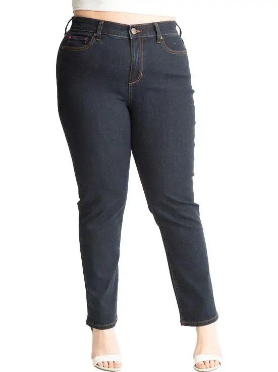 SLINK JEANS High-rise Straight Leg Jeans - Isabella