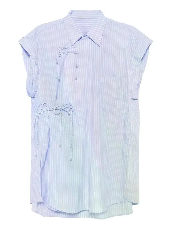 JNBY Striped Sleeveless Shirt - Blue