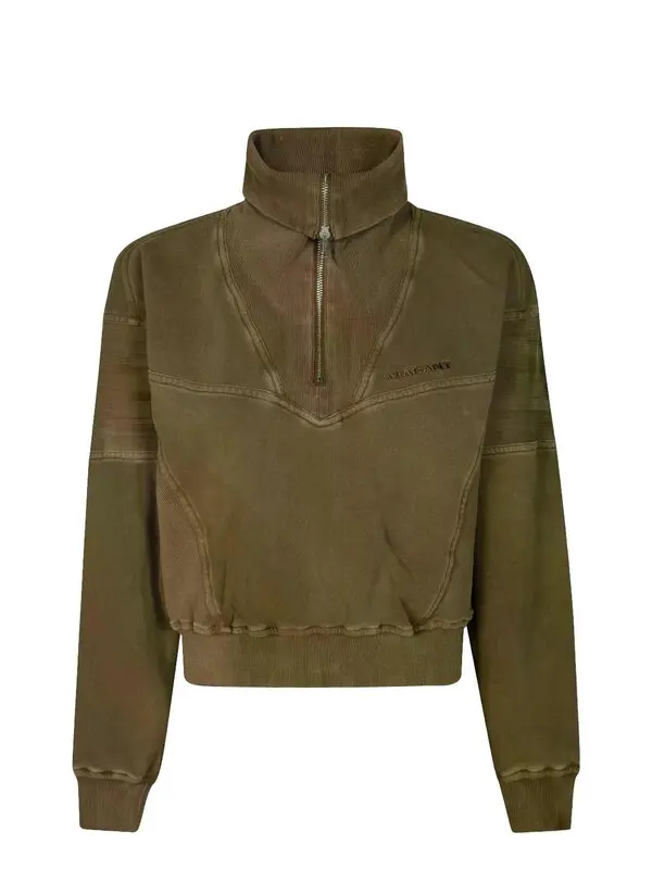 MARANT ETOILE Yaele Cropped Sweatshirt - Green