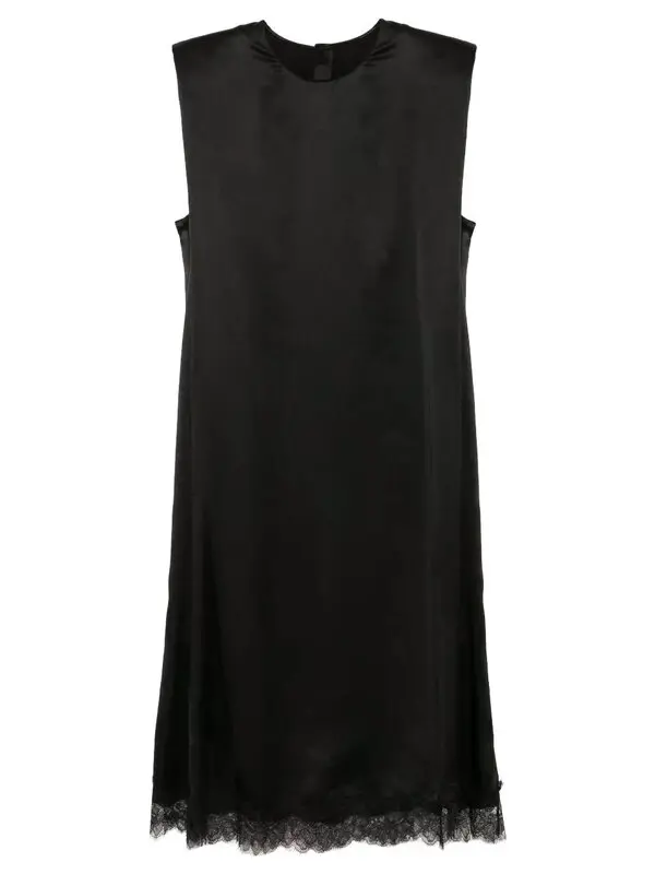 JNBY Lace-trim Sleeveless Dress - Black