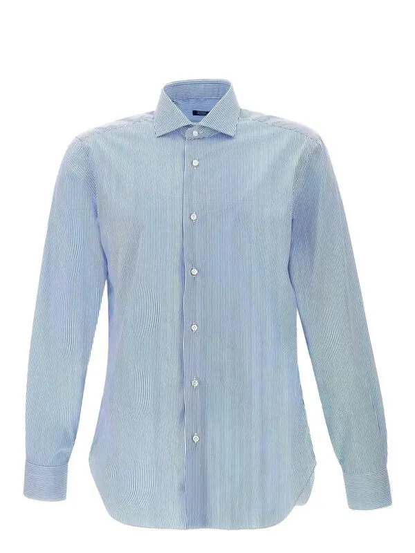 BARBA NAPOLI Striped Shirt - Blue