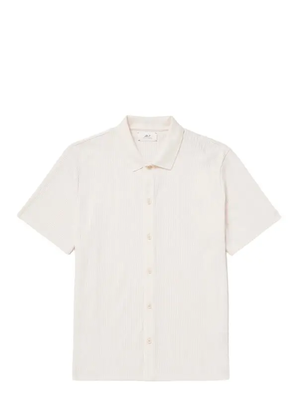 Mr P. Jonny Regenerative Cotton Shirt - Neutrals