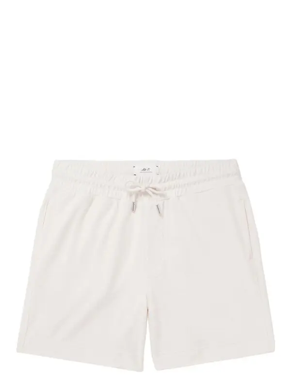Mr P. Organic Cotton-terry Drawstring Shorts - Neutrals