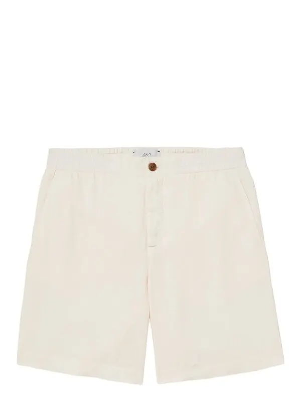Mr P. Straight-leg Linen Shorts - Neutrals