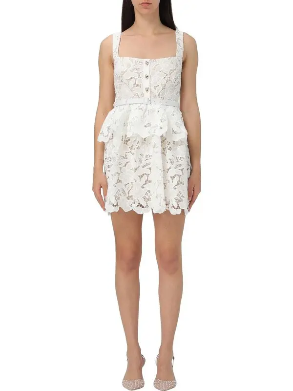 SELF-PORTRAIT Mini Dress - White