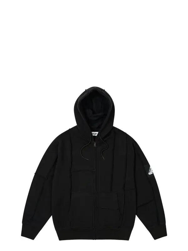PALACE Patch Me Up Zip Hood - Black