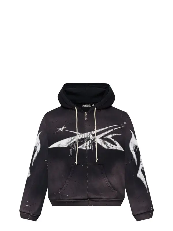 HELLSTAR Spiderweb Sport Logo Zip-up - Black