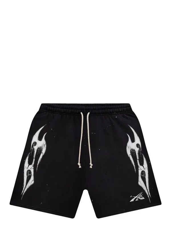 HELLSTAR Spiderweb Sport Logo Shorts - Black
