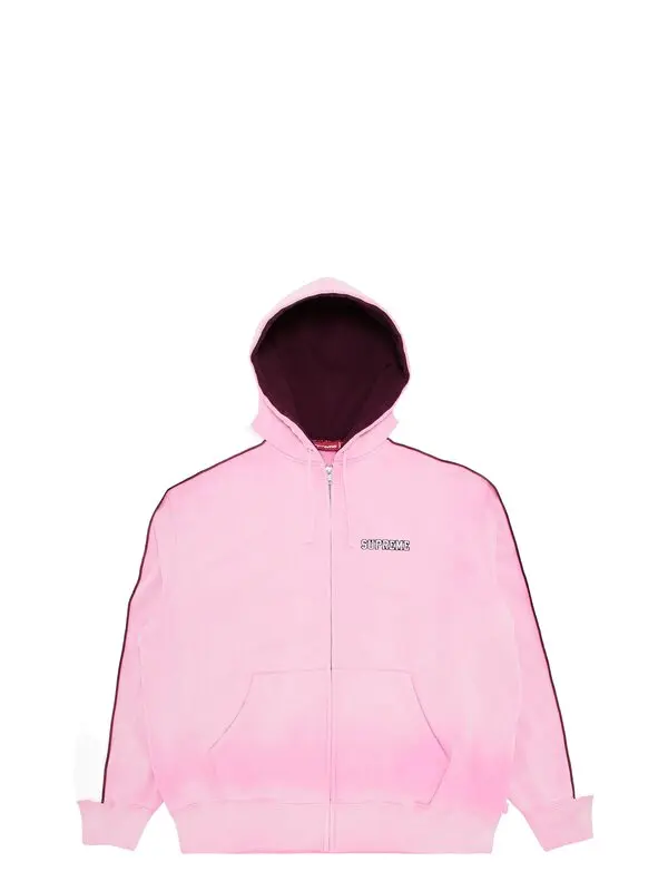 Supreme State Zip Up Hoodie - Pink