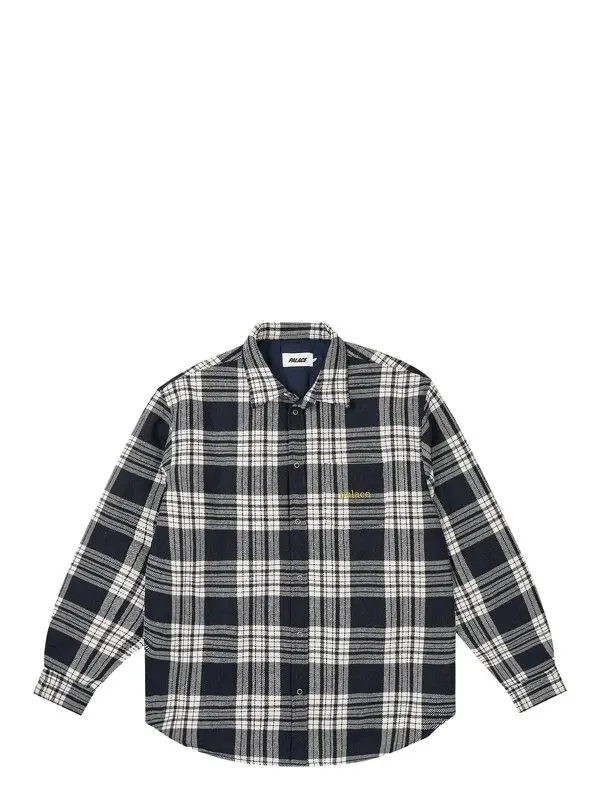 PALACE Check Insulated Shirt 'navy - Blue
