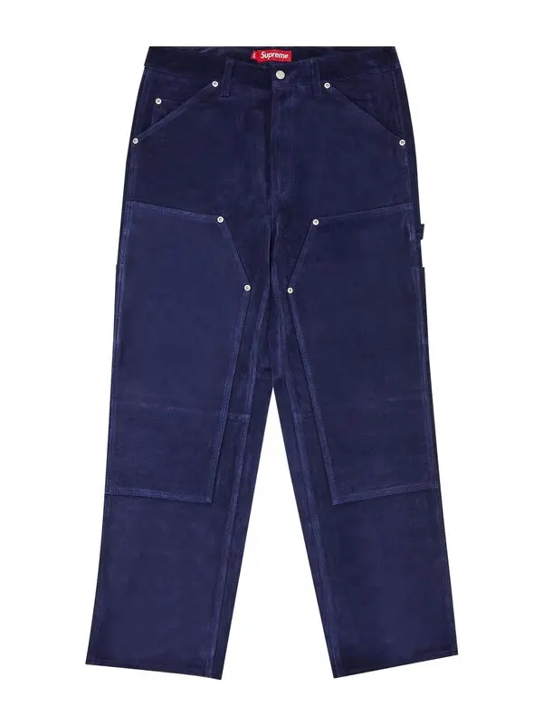 Supreme Suede Double Knee Painter Pant - Blue