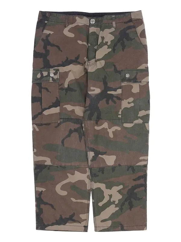 Chrome Hearts Camo Cargo Pants - Green