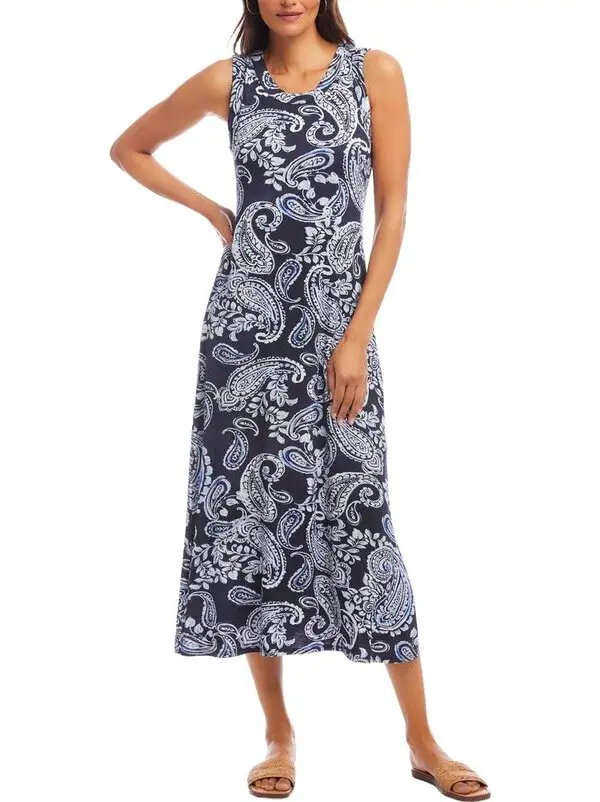 Karen Kane Sleeveless -print Midi Dress - Paisley