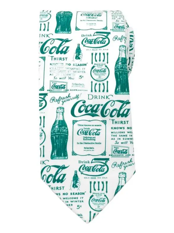 CUFFLINKS, INC. Coca-cola Neck Tie - White