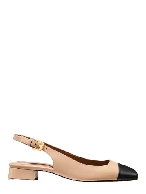 MARGAUX LONNBERG The Darcy Slingback Ballerinas - Dune And Black