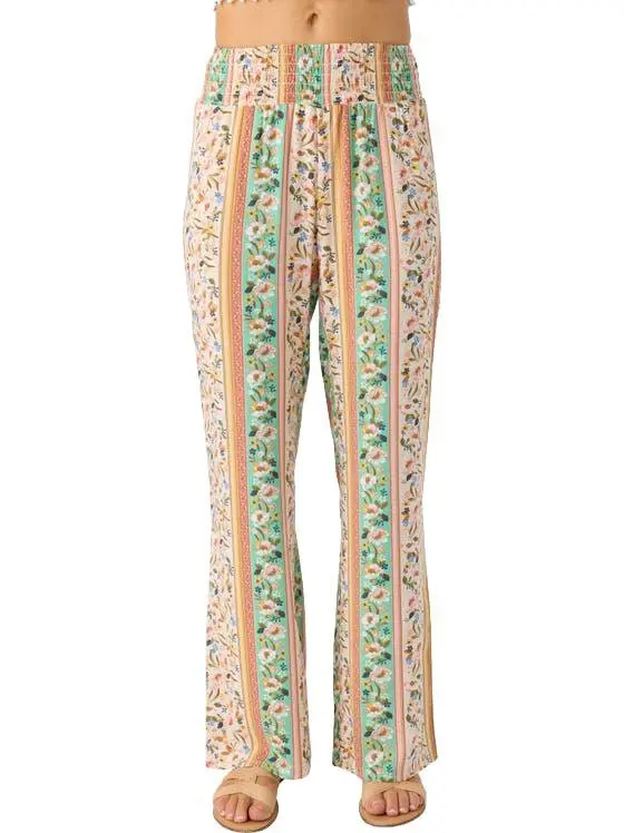O'Neill Jonie Cora Floral Wide Leg Pants - Tapioca