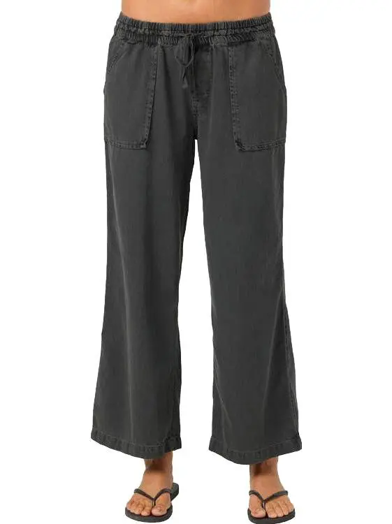 O'Neill Sevie Cotton Twill Pants - Washed Black