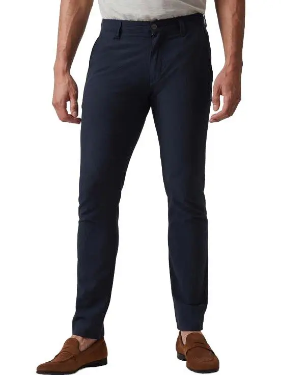 34 Heritage Verona Seersucker Slim Straight Leg Chinos - Night Seersucker Kona