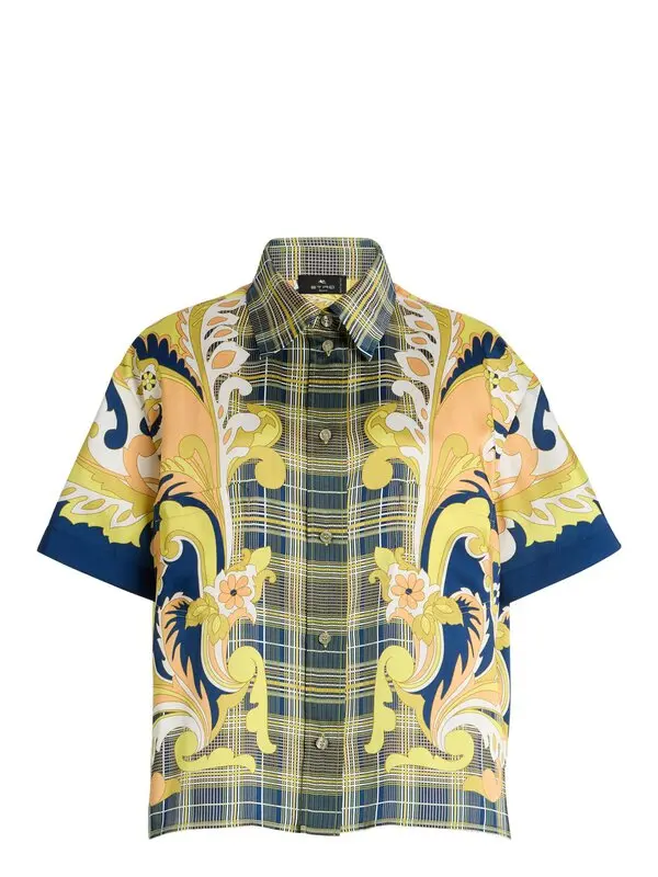 Etro Silk-twill Top - Print