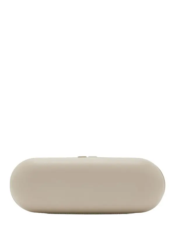 ST. AGNI Riviera Leather Clutch - White