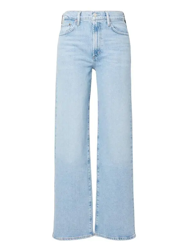AGOLDE Harper High-rise Wide-leg Jeans - Blue